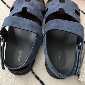 Hermes | Shoes | Hermes Suede Genius Sandal | Poshmark